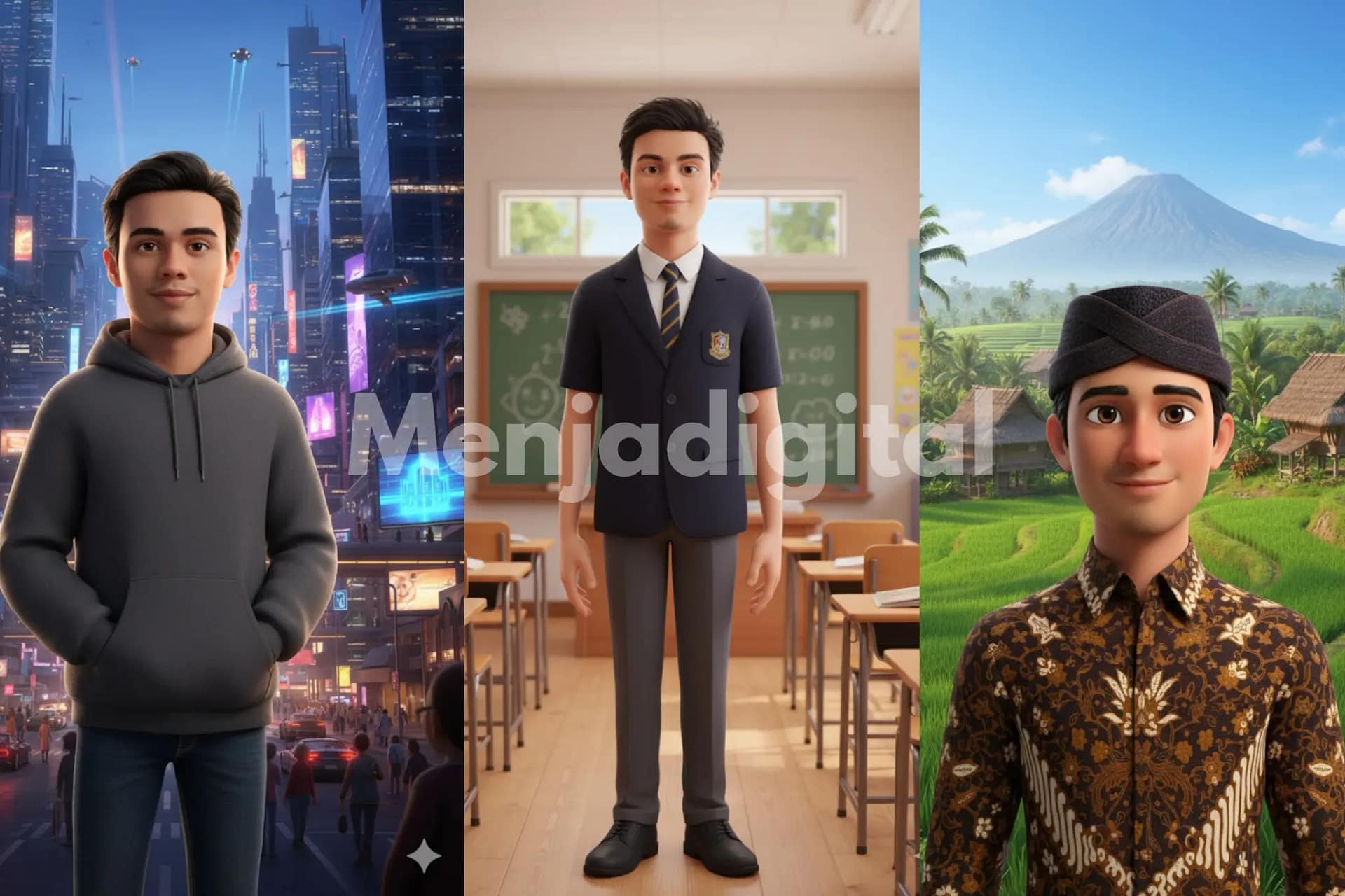 20 Prompt Gemini AI, Wajah Asli Jadi Animasi 3D Pixar - Menjadigital